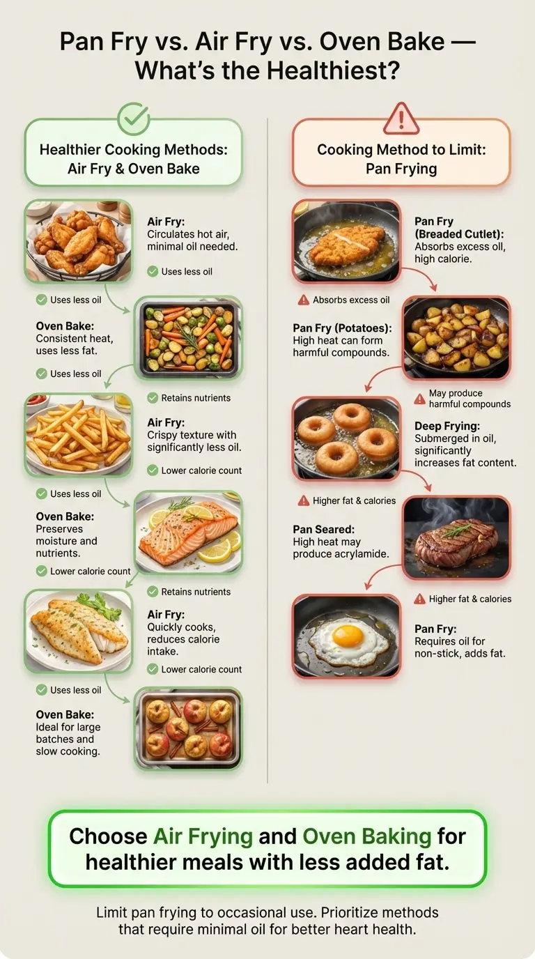 Pan Fry vs Air Fry vs Oven Bake: What's Healthiest?